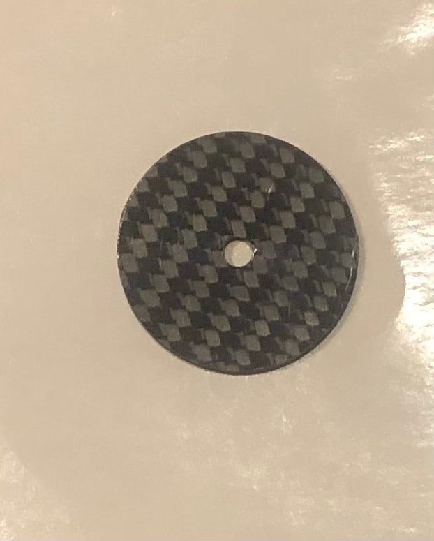 1.5 inch Diameter 2.5MM thick Carbon Fiber Washers | Buck Wild Racing